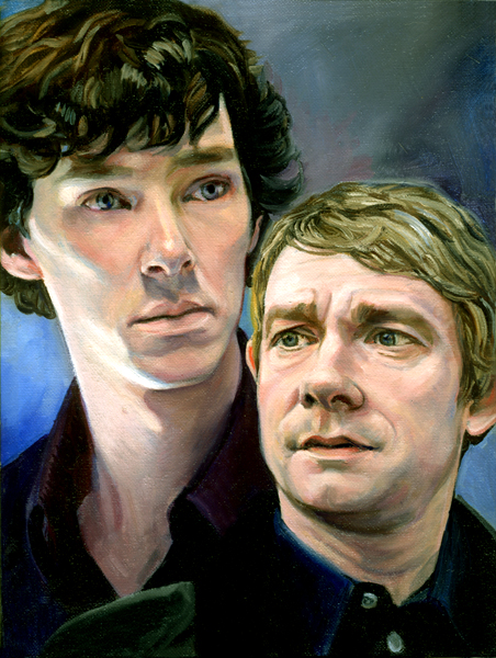 Portrait of Sherlock and John - Hisstah - Sherlock (TV) [Archive of Our ...